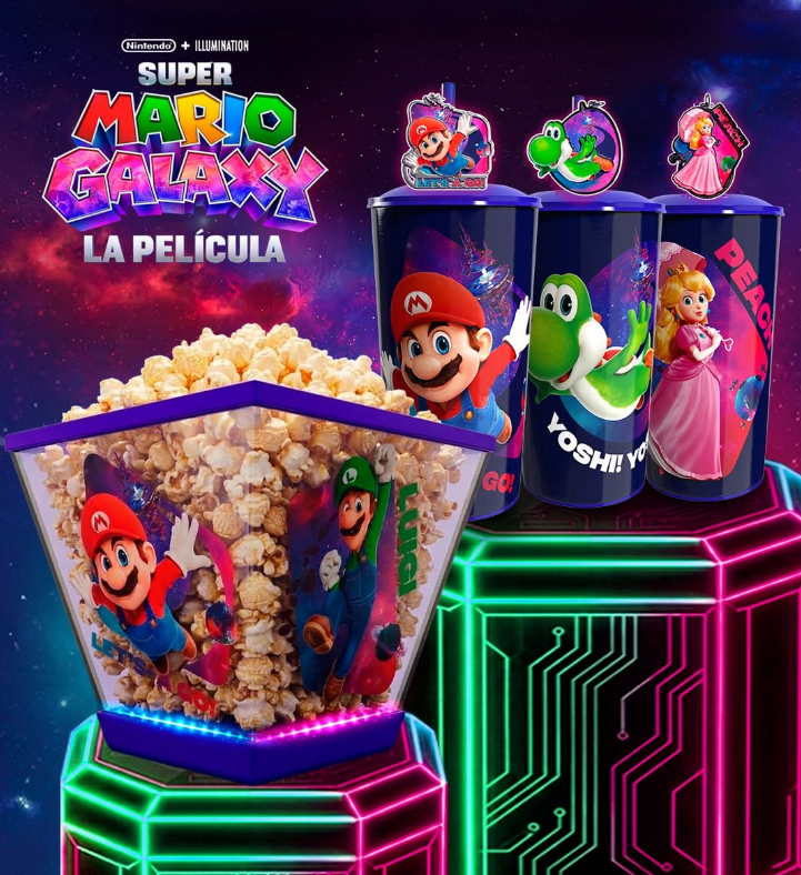 Combos de Super Mario Galaxy: ¿Cuánto cuestan en Cinex y Cines Unidos?